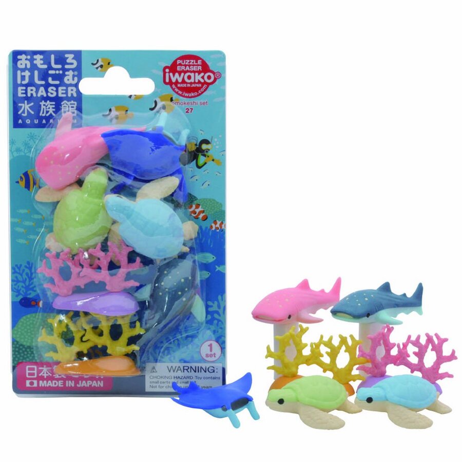 Marine Animals Erasers – Iwako